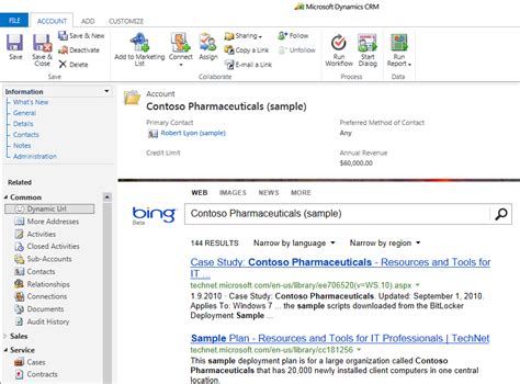 Dynamic Navigation Links Using Supported Customizations CRM Answers