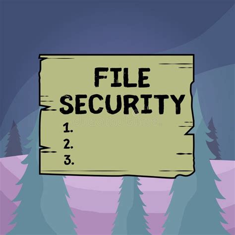 Word Writing Text File Security Business Concept For Protecting Digital Data Such As Those In A