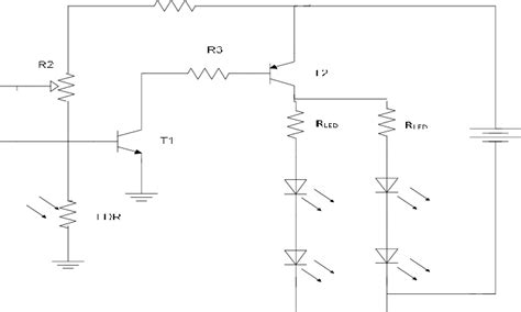 Simple Led Light Regulation Intelligent Control The Circuit Shown In