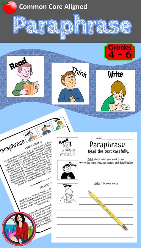 Paraphrasing Activity Grade 5