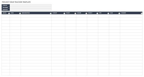 Excel Issue Tracker Template Free Download Printable Templates