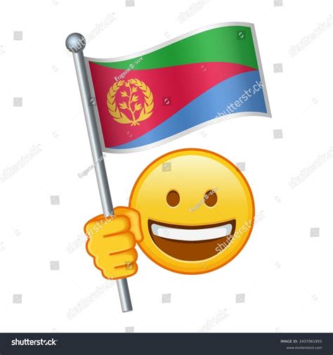 Emoji With Eritrea Flag Large Size Of Yellow Royalty Free Stock Vector Avopix Com