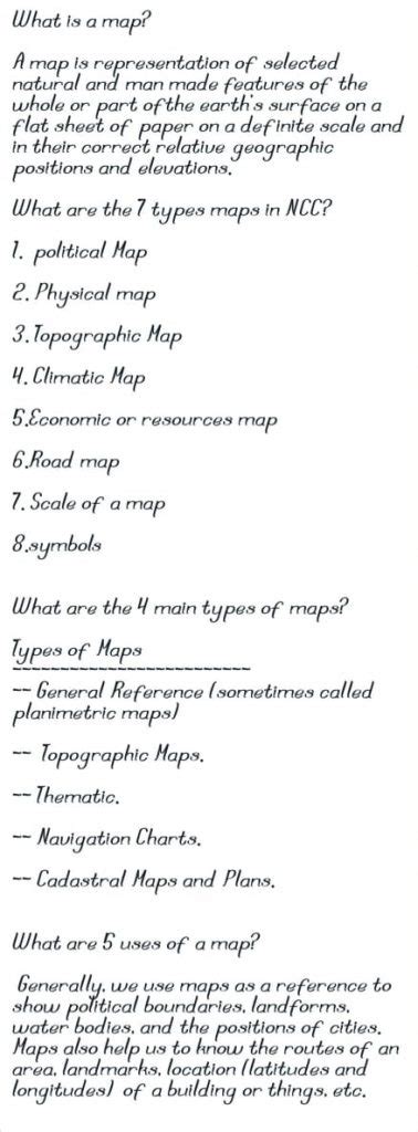 Map Reading India Ncc
