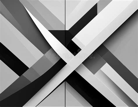 Minimalist Black And White Geometric Design Stock Image Image Of