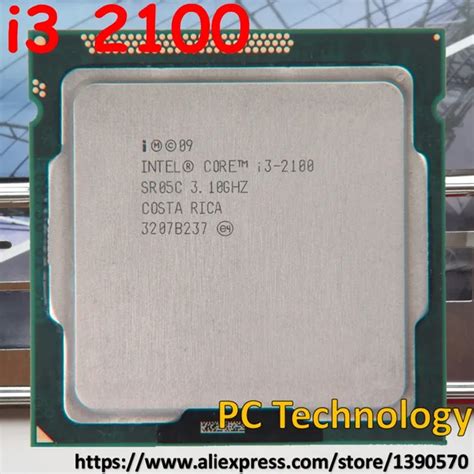 Original Intel I3 2100 I3 2100 Cpu Processor 3 1ghz 3mb Dual Core Socket 1155 Free Shipping