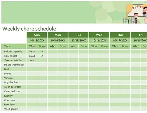 Work Schedule Template Excel 2010