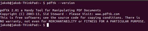 How To Tell What Version Of `pdftk` Youre Running Stack Overflow