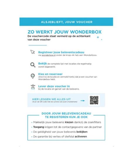 Wonderbox Cadeaubon Hotel Oplaadbaar Van €10 €150 3701066712988