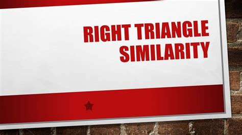 Right Triangle Similaritypptx