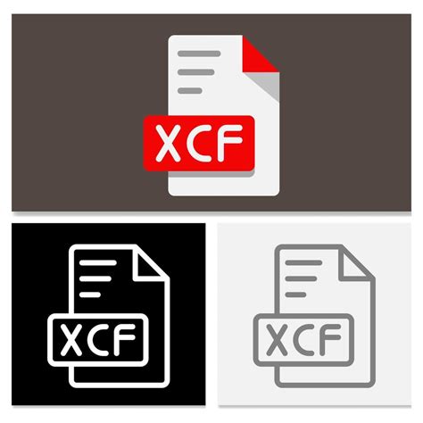 Xcf Document File Format Minimalist Flat File Type Icon For A Simple