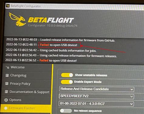 betaflight configurator 10 8 configurator installation consistently