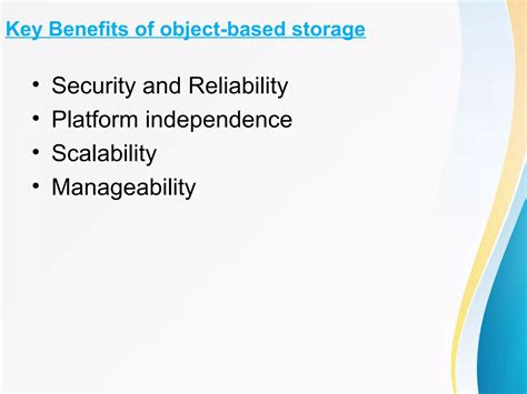 Object Storage Ppt