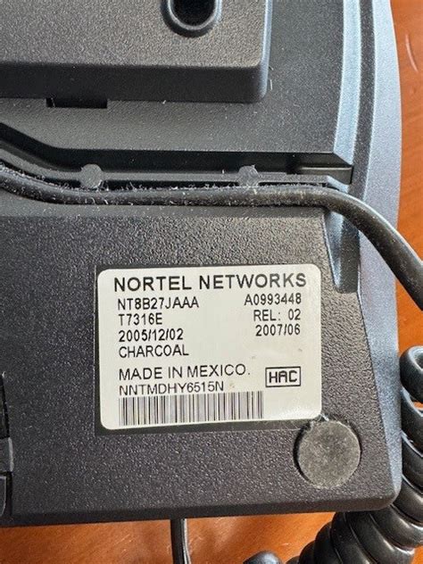 Nortel Network T7316e Turn Ringer Back On For Extension Tek Tips