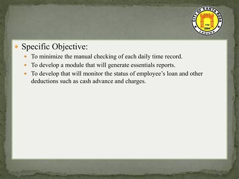 A Computerized Payroll System For The Barangay Hall PPTX