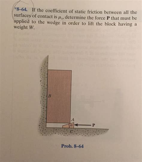 Solved If The Coefficient Of Static Friction Between All The