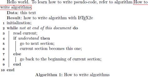 Hyperref How To Use Nameref With Algorithm E TeX LaTeX Stack Exchange