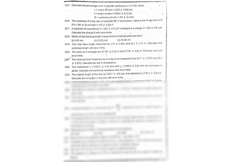 solution error analysis significant figures questions with answer keys