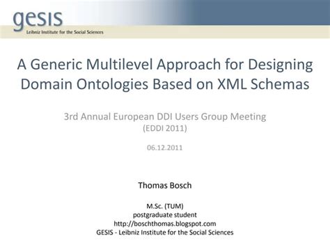 Eddi 2011 A Generic Multilevel Approach For Designing Domain