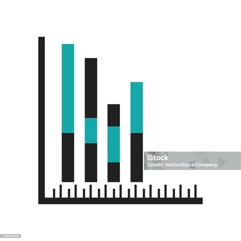 multiple variable vertical bars graphic icon vector sign and symbol