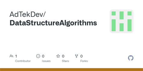 GitHub AdTekDev DataStructureAlgorithms