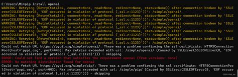 调用openai报错解决调用openai报错 由于目标计算机积极拒绝无 Csdn博客
