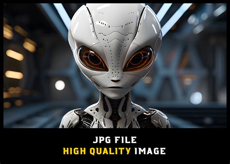 Alien Robot Illustration Very Detailed Graphic By WODEXZ Creative Fabrica