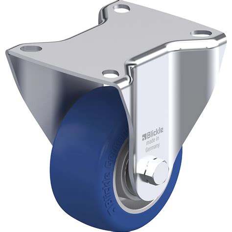 BK-ALBS fixed sheet steel castor: wheel Ø 80 mm, max. load 230 kg ...