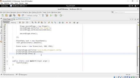 Javafx Example Open New Window And Exit All When Primary Window Close