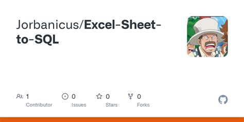 GitHub Jorbanicus Excel Sheet To SQL
