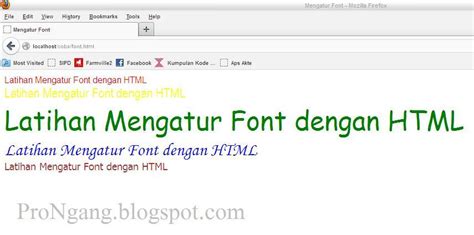 Programmer Nganggur Materi Ke 3 Html Mengatur Jenis Font Warna Font Dan Ukuran Font