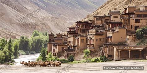 Ai创作图裕固族民居 普米人民居 东巴村 色乡 牧场碉房 高原民房 高原民居建筑 高原民居 塔县民居 圣地索松村166 高原古镇民居 乃夏村 普米族村寨 怒江峡谷民居 澜沧江峡谷民居nipic