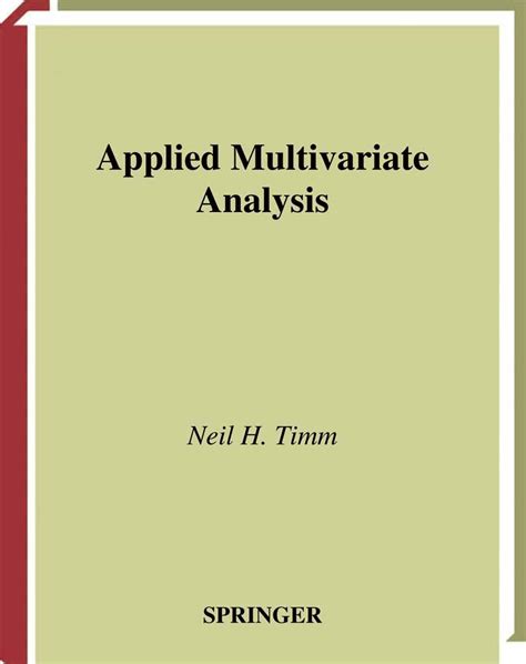 Applied Multivariate Data Analysis Ubicaciondepersonas Cdmx Gob Mx