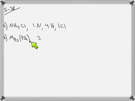 Solved Determine The Number Of Formula Units And The Number Of Moles Of N In Each Sample A 6