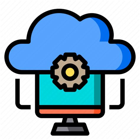 cloud technology algorithm data business internet icon download