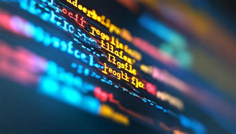 Abstract Technology Programming Code On Computer Screen Software Cybersecurity And Big Data