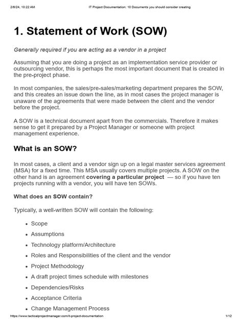 It Project Documentation 10 Documents You Should Consider Creating Pdf System