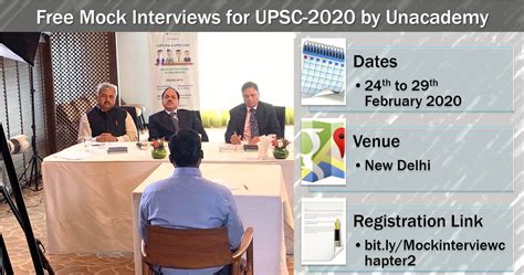 Upsc Free Mock Interview Round Ii New Delhi Feb 24 29 Unacademy