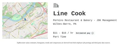 Perkins Restaurant And Bakery Jdk Management Line Cook Job Wilkes Barre