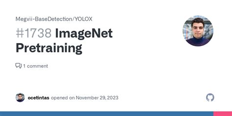 imagenet pretraining · issue 1738 · megvii basedetection yolox · github