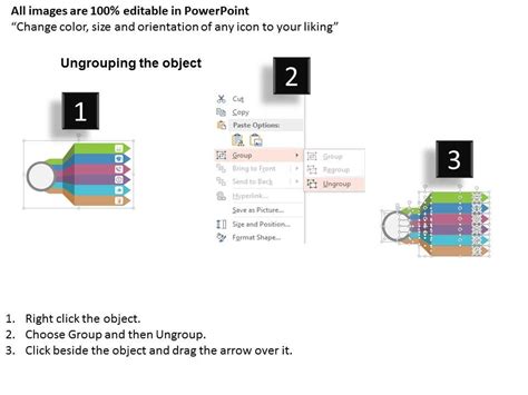illustration of multi threading steps powerpoint template