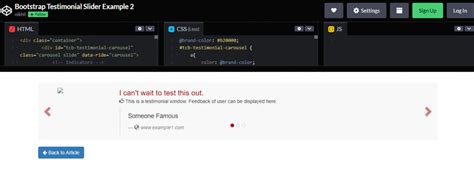 CSS Testimonial Code Examples WebTopic