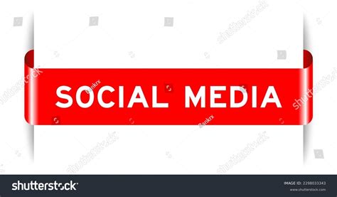 Red Color Inserted Label Banner Word Stock Vector Royalty Free 2298033343 Shutterstock