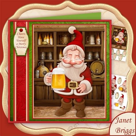 Santas Christmas Cheer Christmas 78 Decoupage Mini Kit Cup72367368
