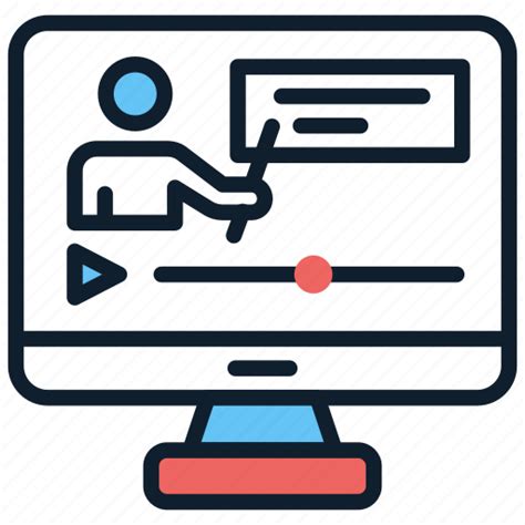 Video Lesson Videotape Tape Recorded Telecasting Recording Icon