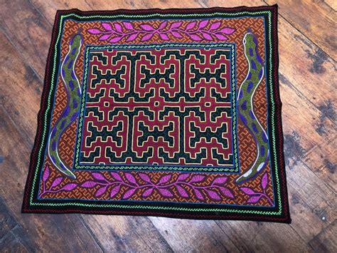 Traditional Shipibo Tapestry Icaro Shipibo Alter Cloth Shipibo Artwork
