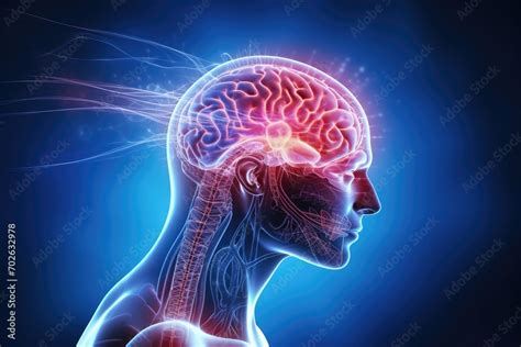 Neural Realm Human Mind Illustration Brain Intricate Neural Circuitry Neurotransmission