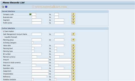 FF A SAP Tcode Edit Cash Mgmt Pos Payment Advices