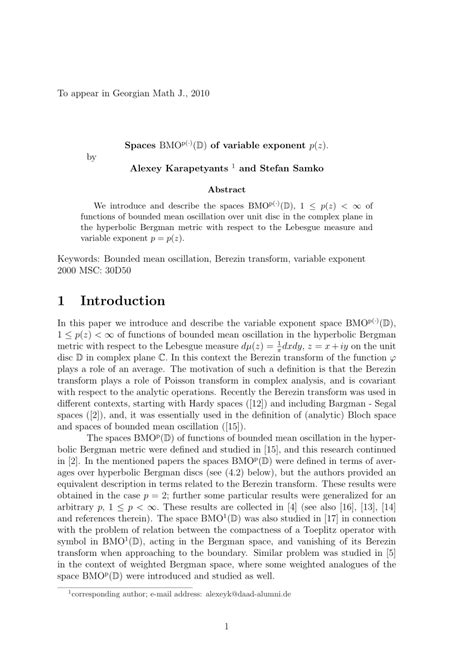 pdf spaces bmop d of a variable exponent p z