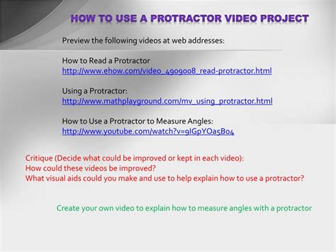 PPT How To Use A Protractor PowerPoint Presentation Free Download ID