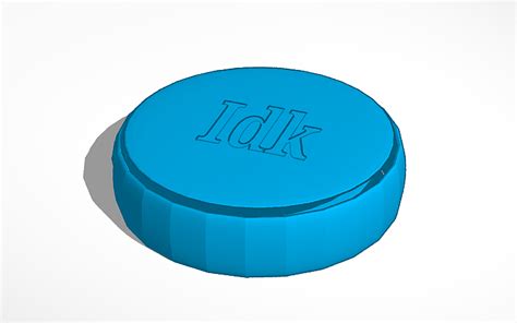 3d Design Button Tinkercad